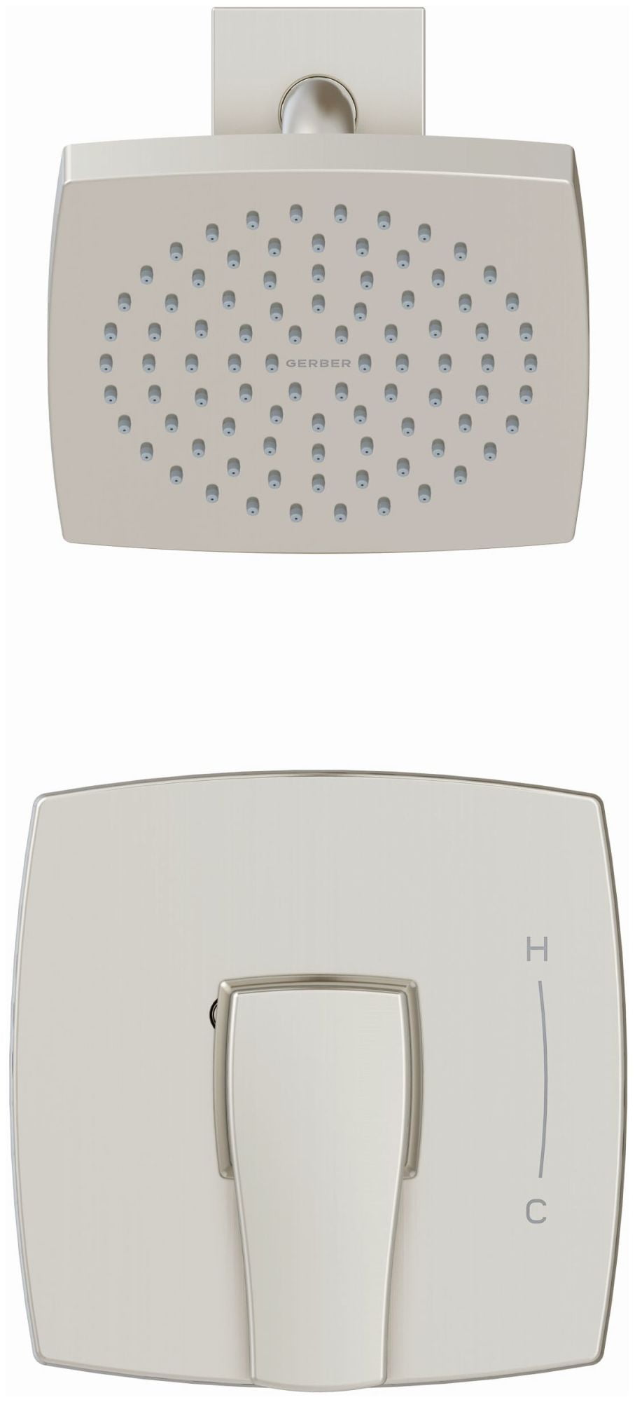 Gerber D501570tc Tribune Shower Only Trim Package - Nickel - Walmart.com