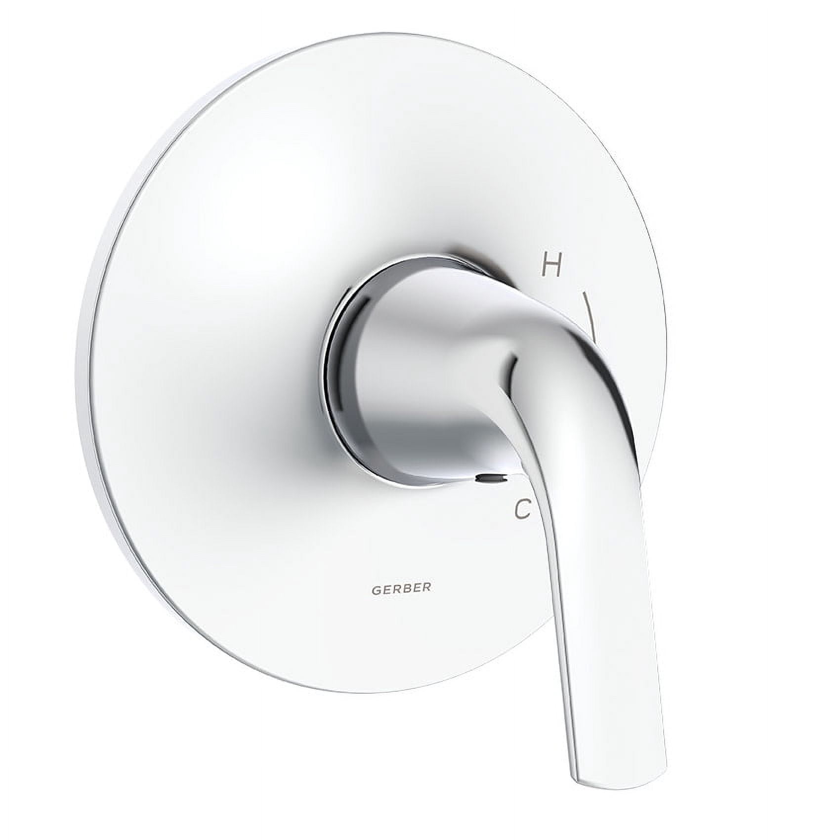 Gerber D510434TC Chrome Manual 2-Modes 1-Handle Shower Valve Trim ...