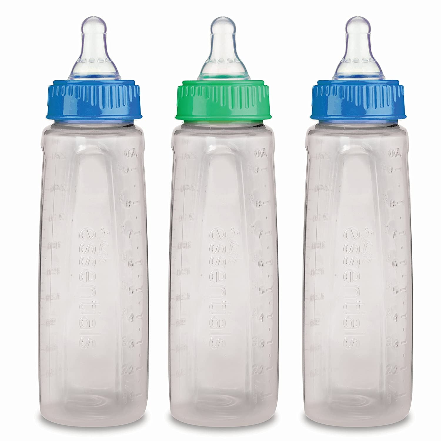 Gerber Baby Feeder Bottle, Clear View Plastic, Latex Nipple, BPA Free ...