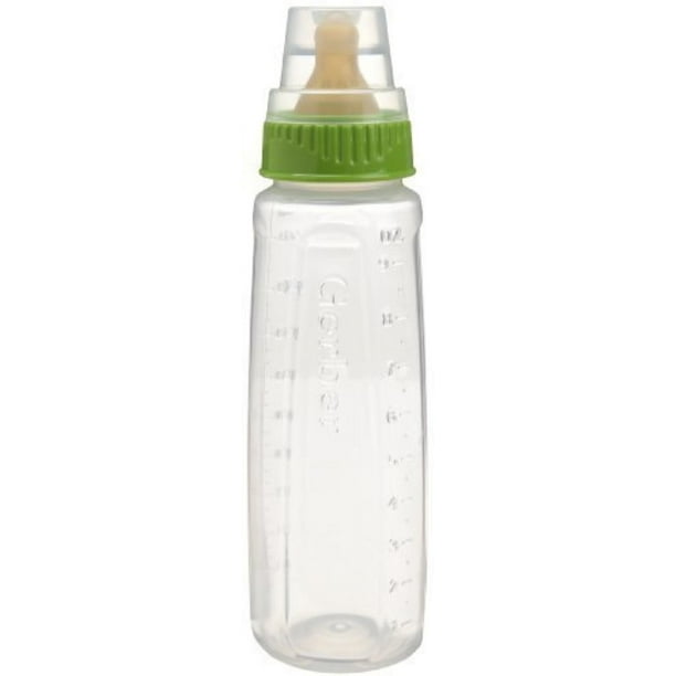 Gerber First Essentials Clearview Bottle in Assorted Colors with Latex ...
