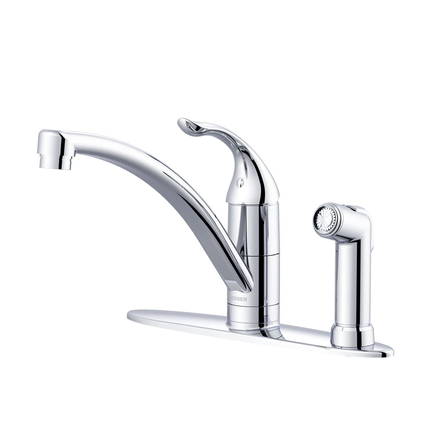 Gerber G0040015 Viper 1.75 GPM Single Hole Kitchen Faucet - Chrome ...