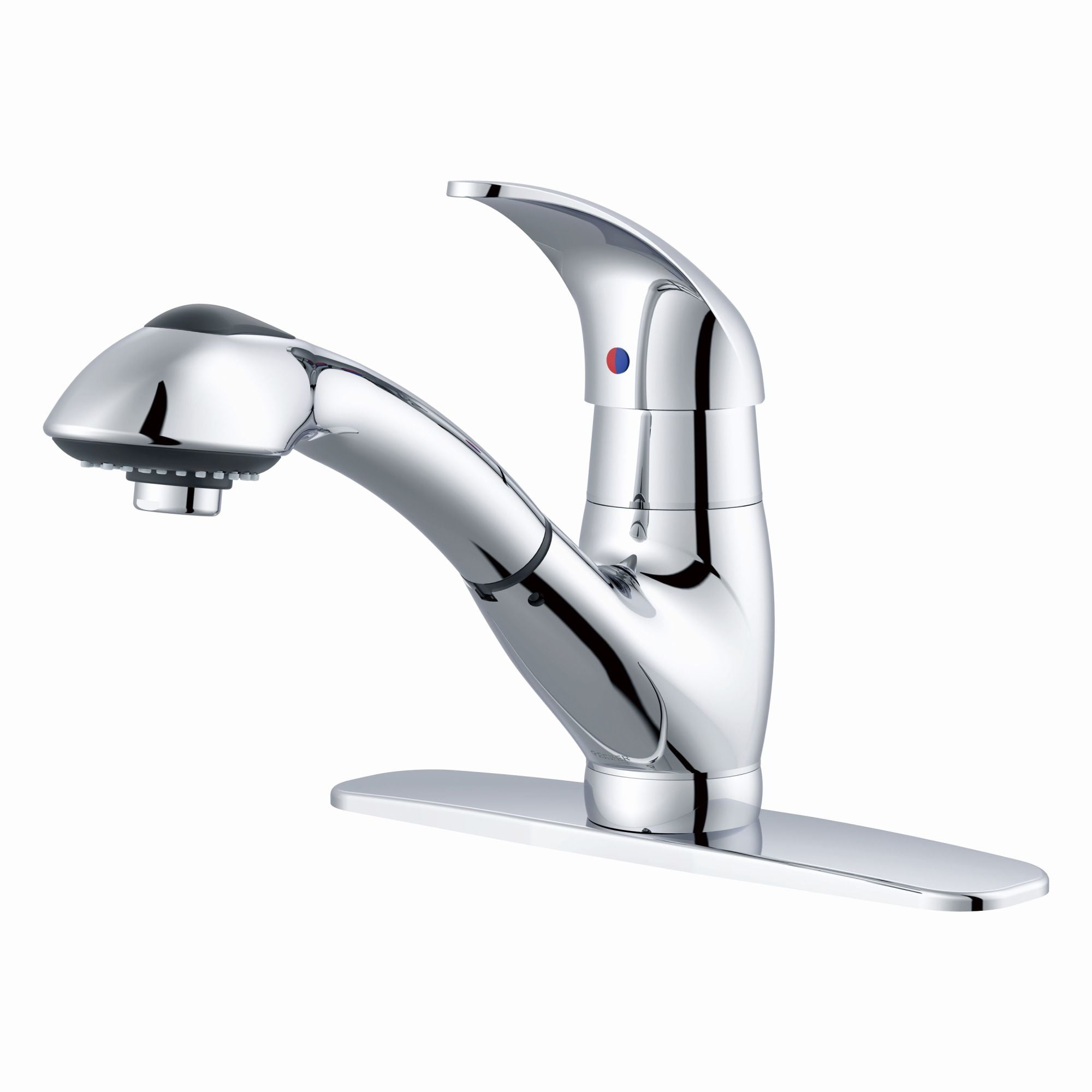 Gerber G0040266 Viper 1.75 GPM Single Hole Pull Out Kitchen Faucet - Chrome - Walmart.com
