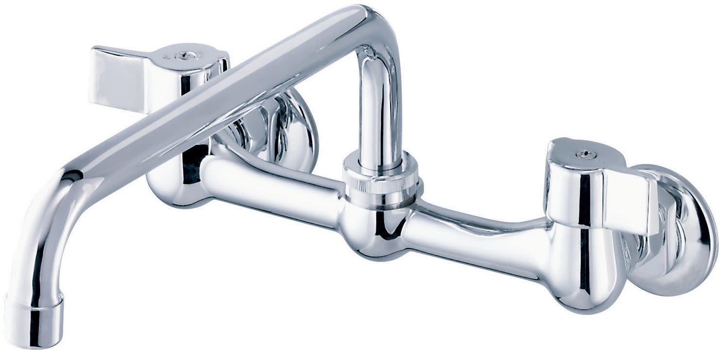 Gerber G0042690 Classics 1.75 GPM Wall Mounted Bridge Kitchen Faucet ...