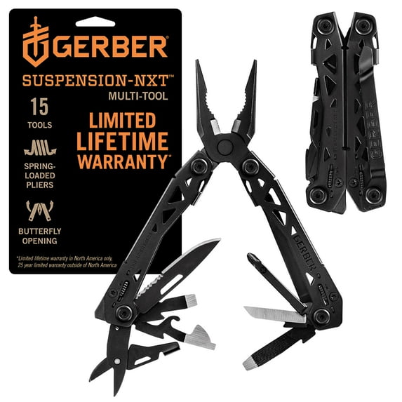 Gerber Gear Suspension-NXT EDC Multitool 15-in-1 Pocket Knife, Needle ...
