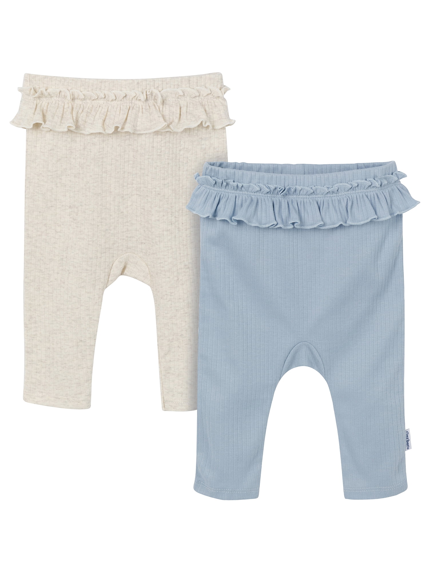 Gerber Gender Neutral 2-Pack Pants, Sizes Newborn - 6/9 Months ...