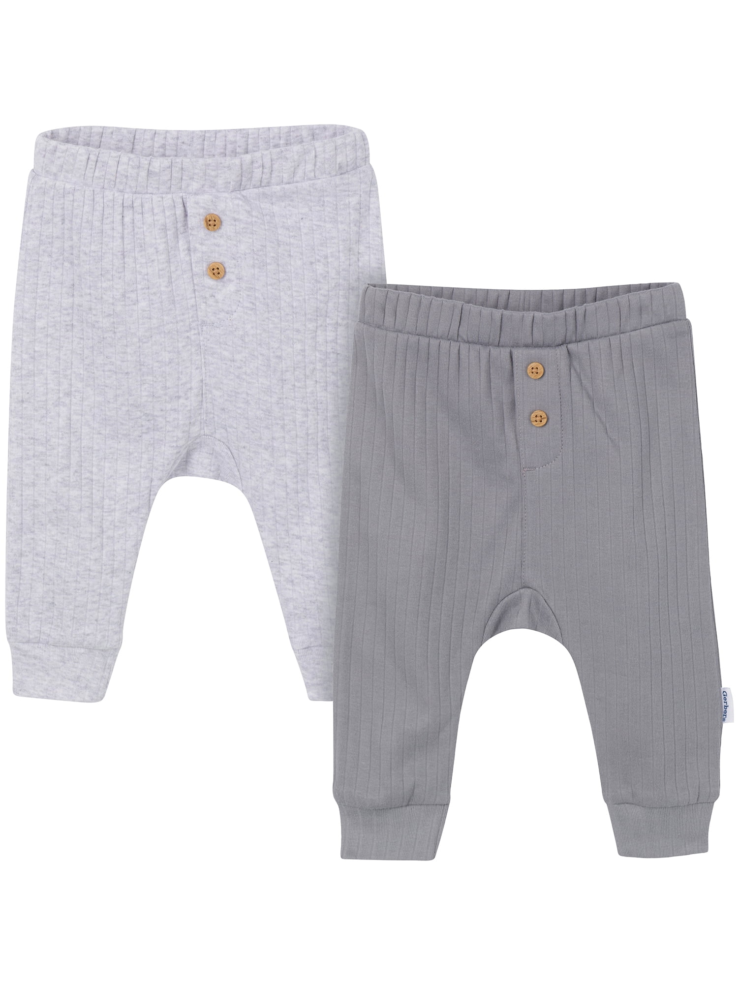 Gerber Gender Neutral 2-Pack Pants, Sizes Newborn - 6/9 Months ...