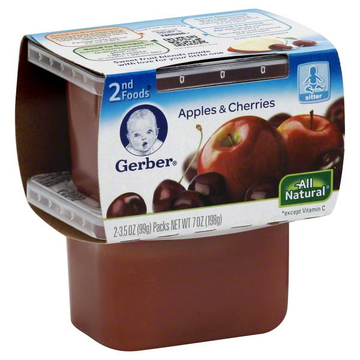 Gerber 2nd Food Apple Cherry - Walmart.com