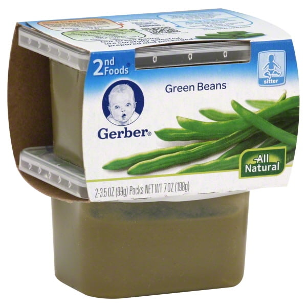 Gerber Gerber 2nd Foods Green Beans, 2 ea - Walmart.com
