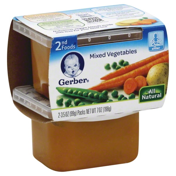 Gerber Gerber 2nd Foods Mixed Vegetables, 2 ea - Walmart.com