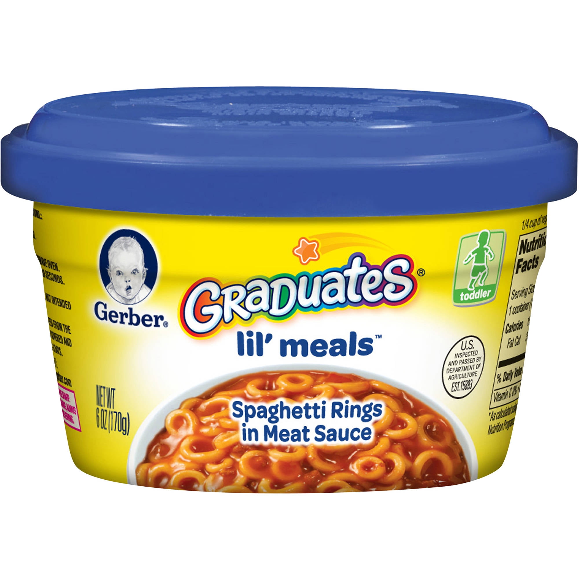 Gerber Gerber Graduates Spaghetti Rings in Meat Sauce, 6 oz - Walmart.com