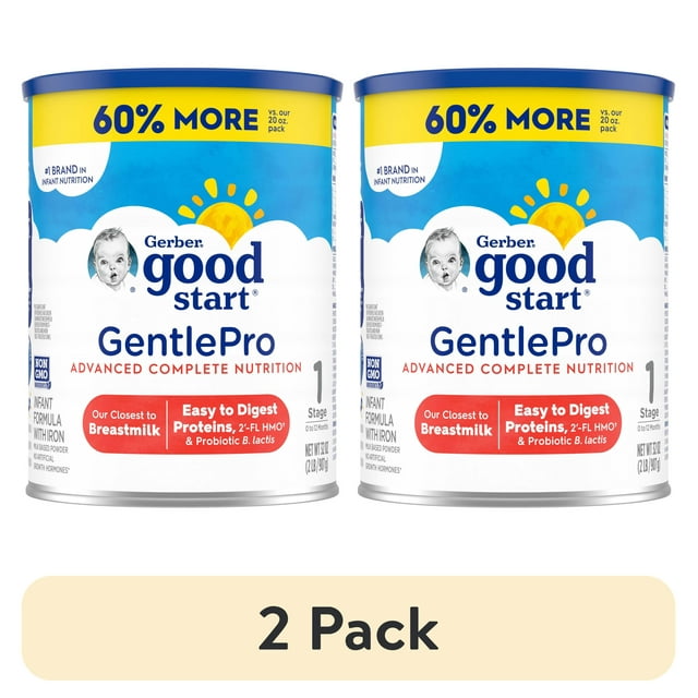 (2 pack) Gerber Good Start GentlePro, Baby Formula Powder with ...