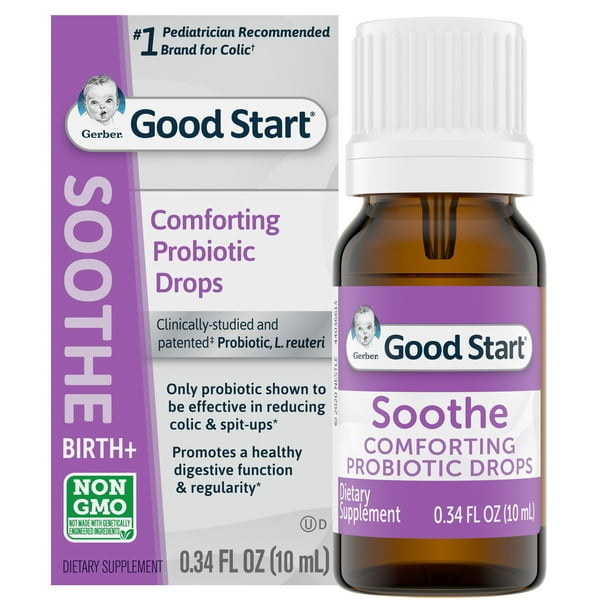 Gerber Good Start Soothe Comforting Baby Probiotic Drops for Dietary ...