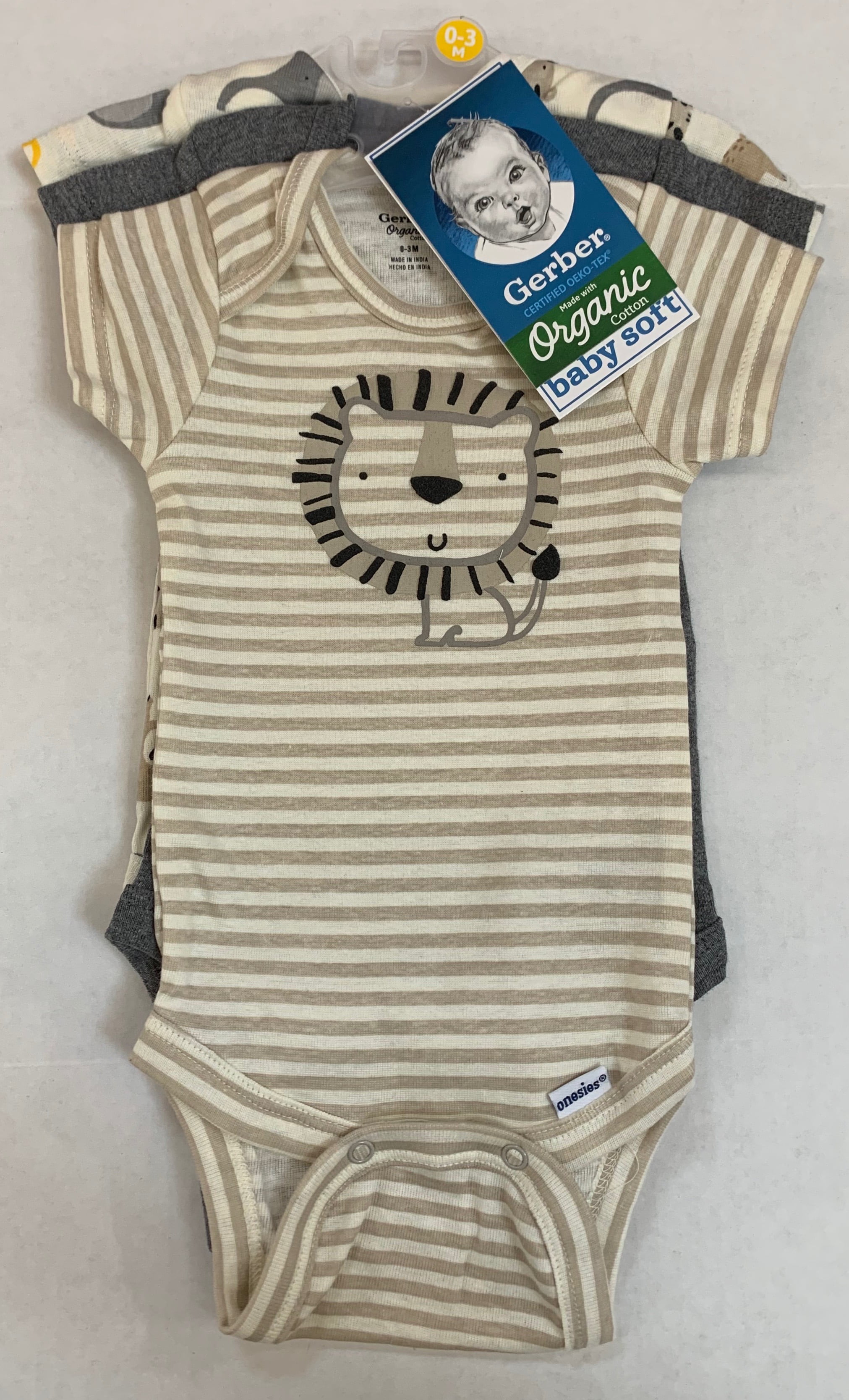 Gerber Infant Boy's Onesies, 3 Pack - Walmart.com