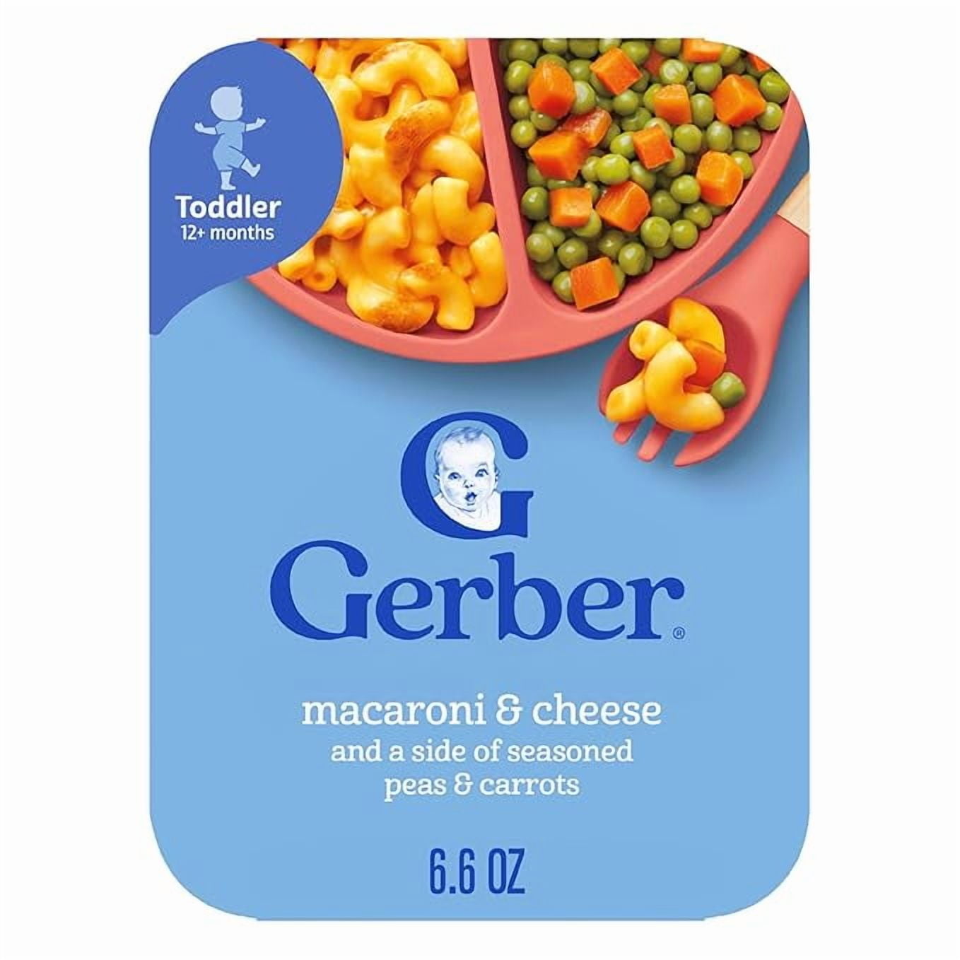 Gerber Macaroni & Cheese with Side of Seasoned Peas & Carrots, 6.6 Oz ...