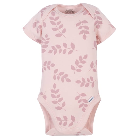 Gerber Modern Moments Baby Girl Leaf Bodysuit - Walmart.com