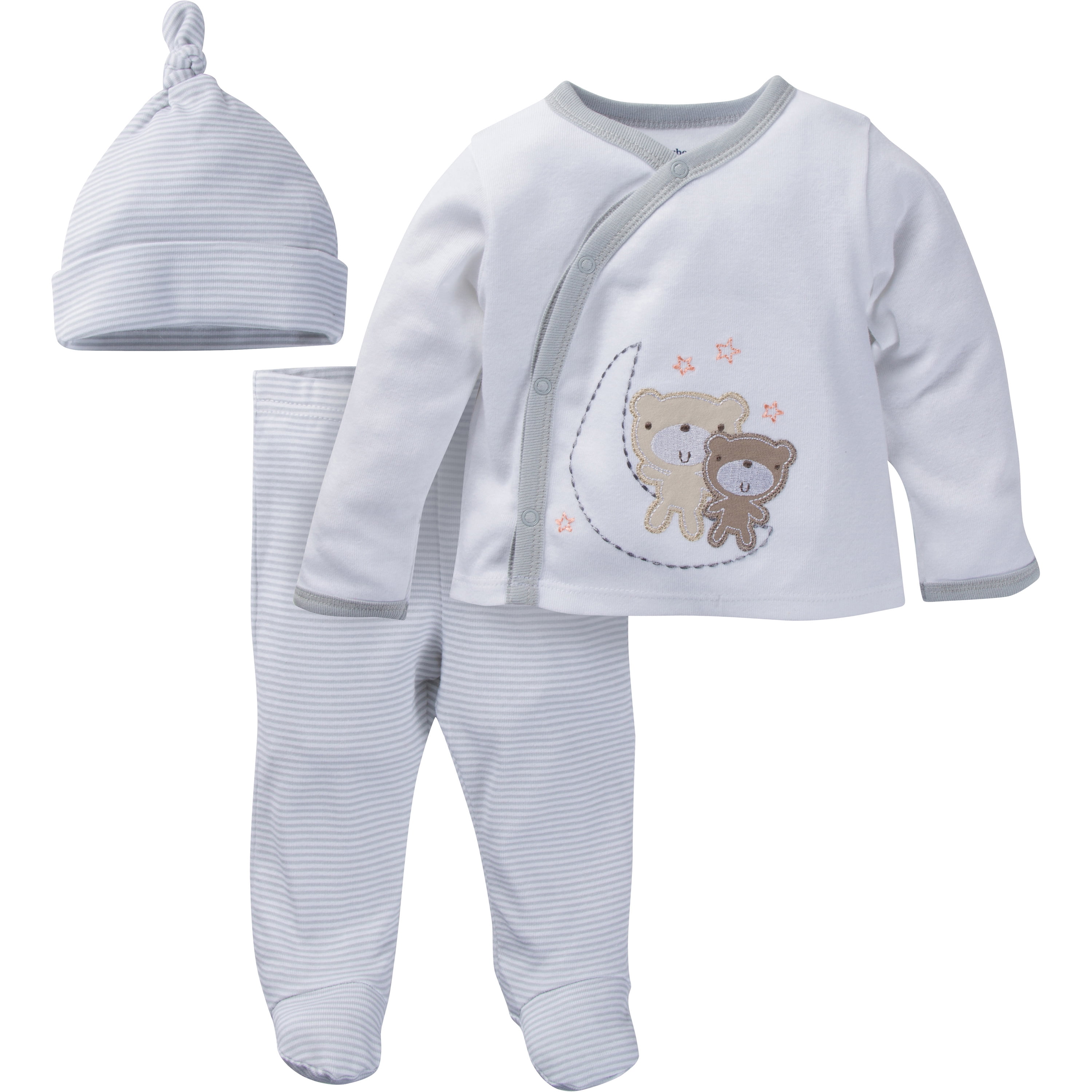 Gerber Newborn Baby Unisex Take-Me-Home Outfit Set, 3-Piece - Walmart.com