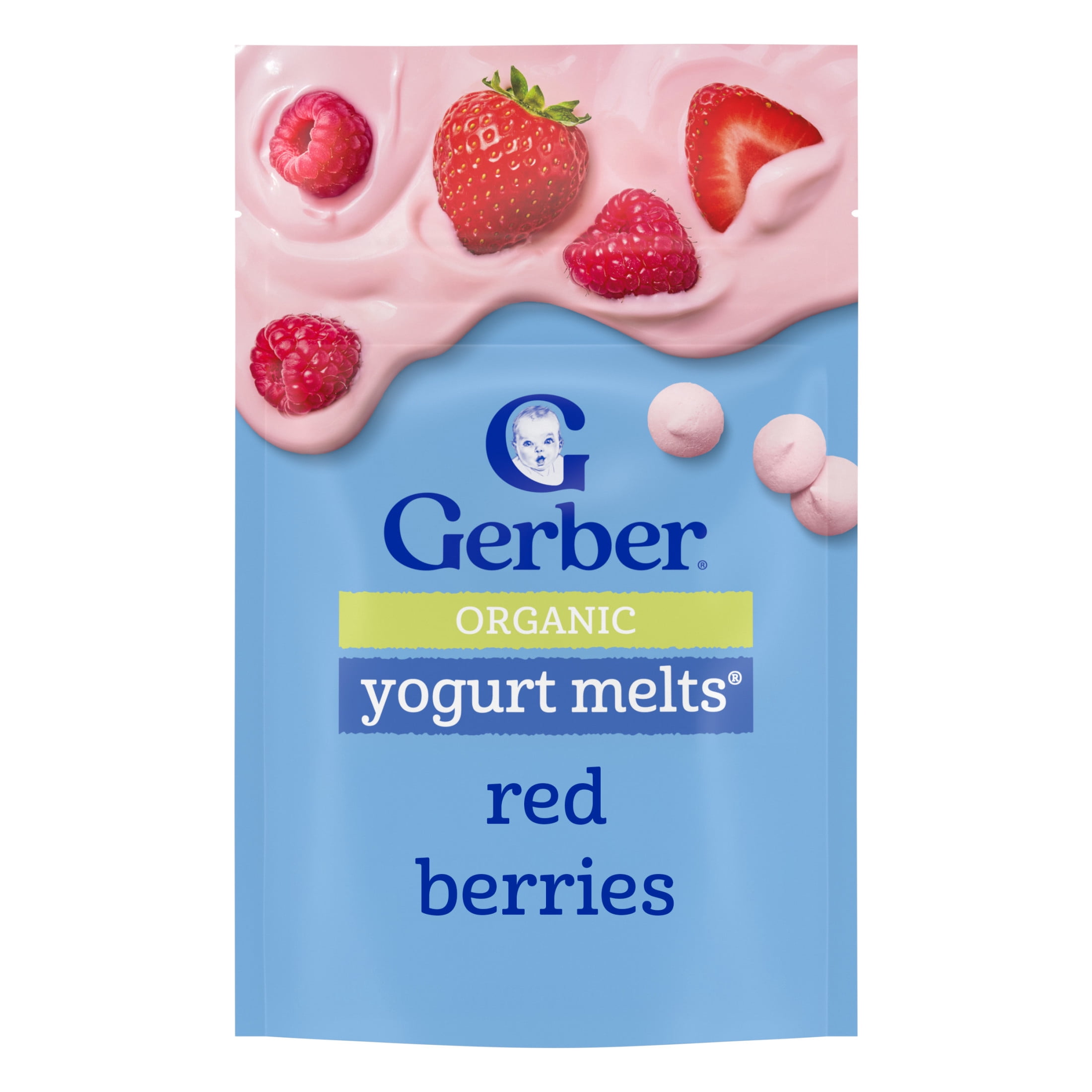 Gerber 2nd Foods Organics for Baby Yogurt Melts, Red Berries, 1 oz Bag ...