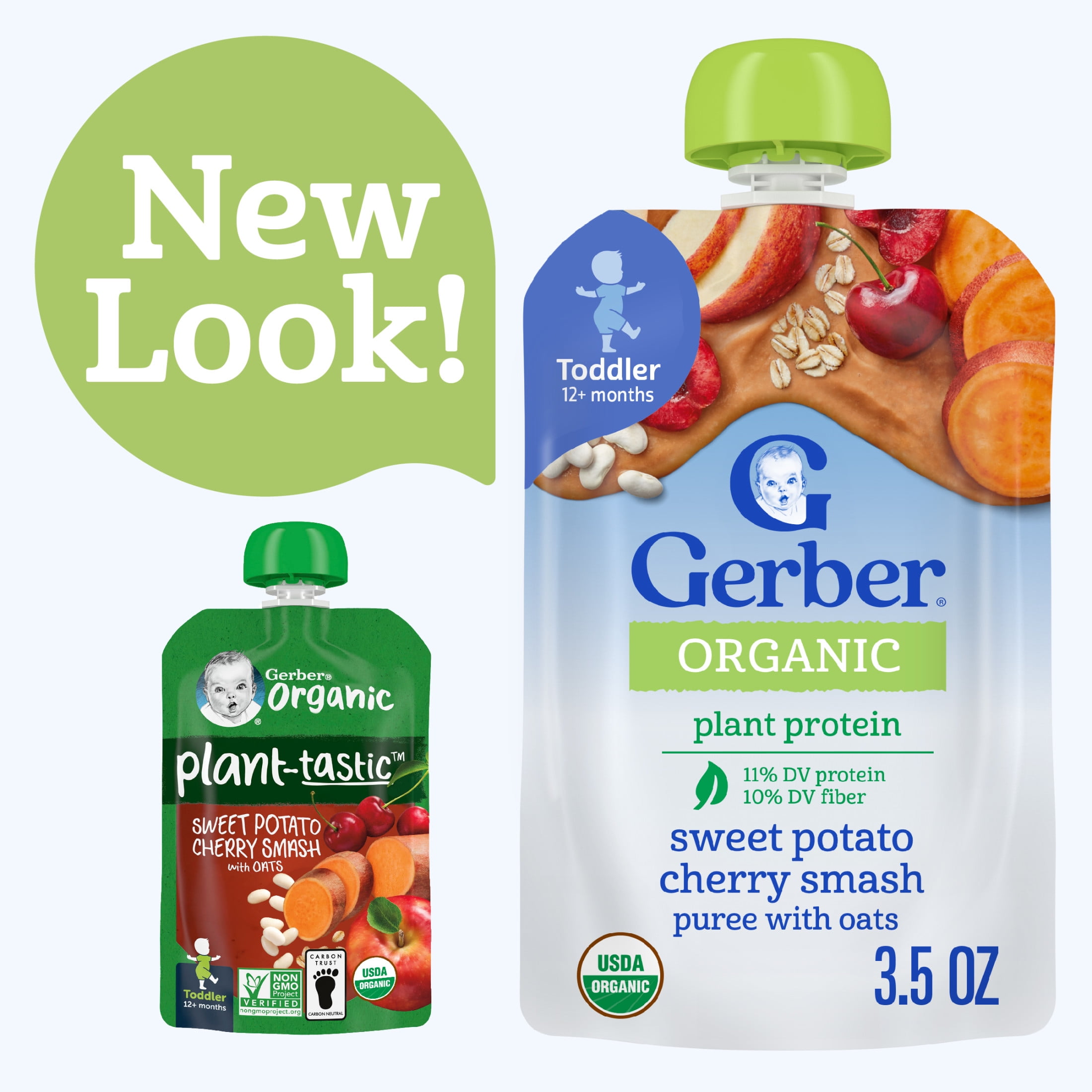 Gerber Organic for Toddler Plant-tastic Toddler Food Sweet Potato ...