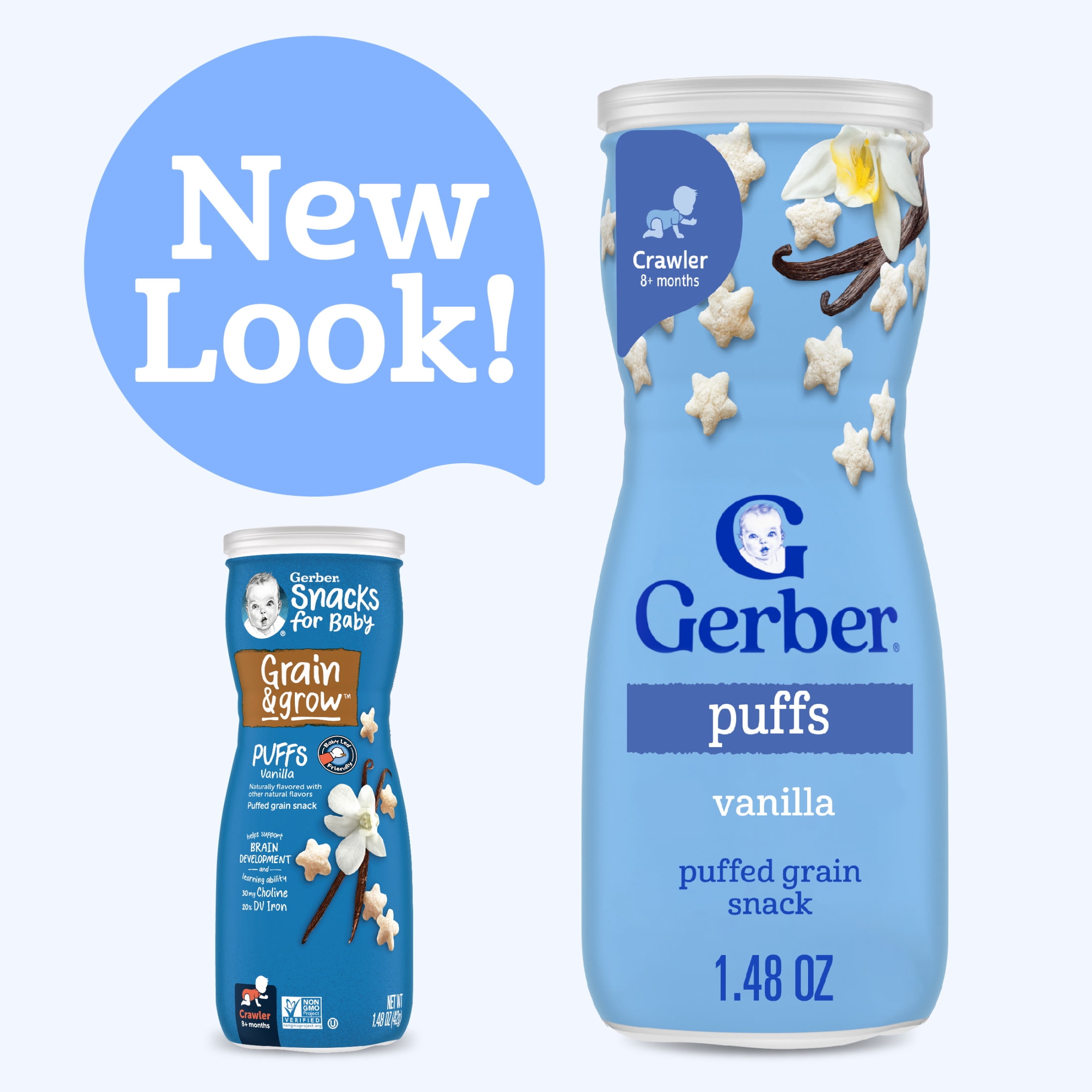 Gerber Baby Grain & Grow Puffs, Vanilla, 1.48 oz Sri Lanka | Ubuy