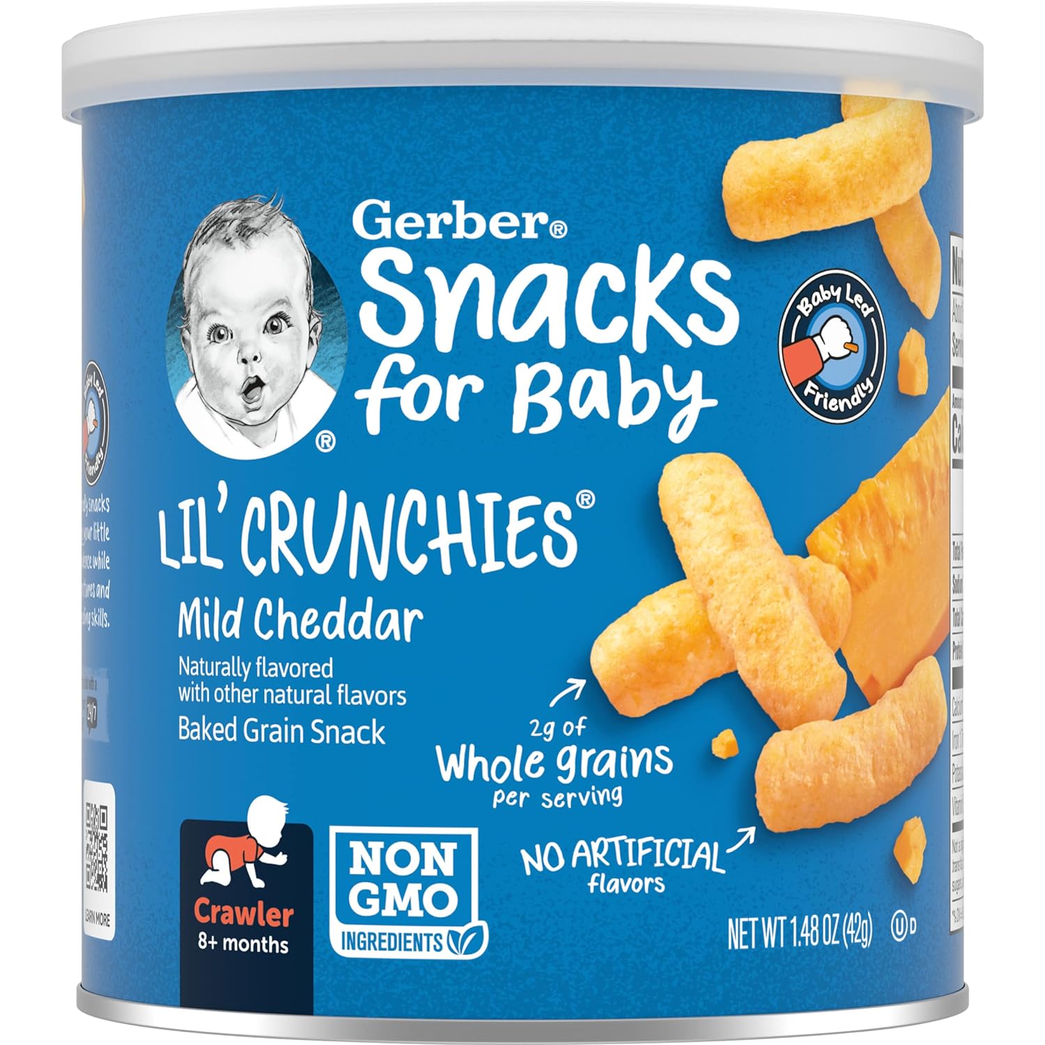 Gerber Snacks for Baby Teether Wheels, Apple Harvest, 1.48 oz Canister ...