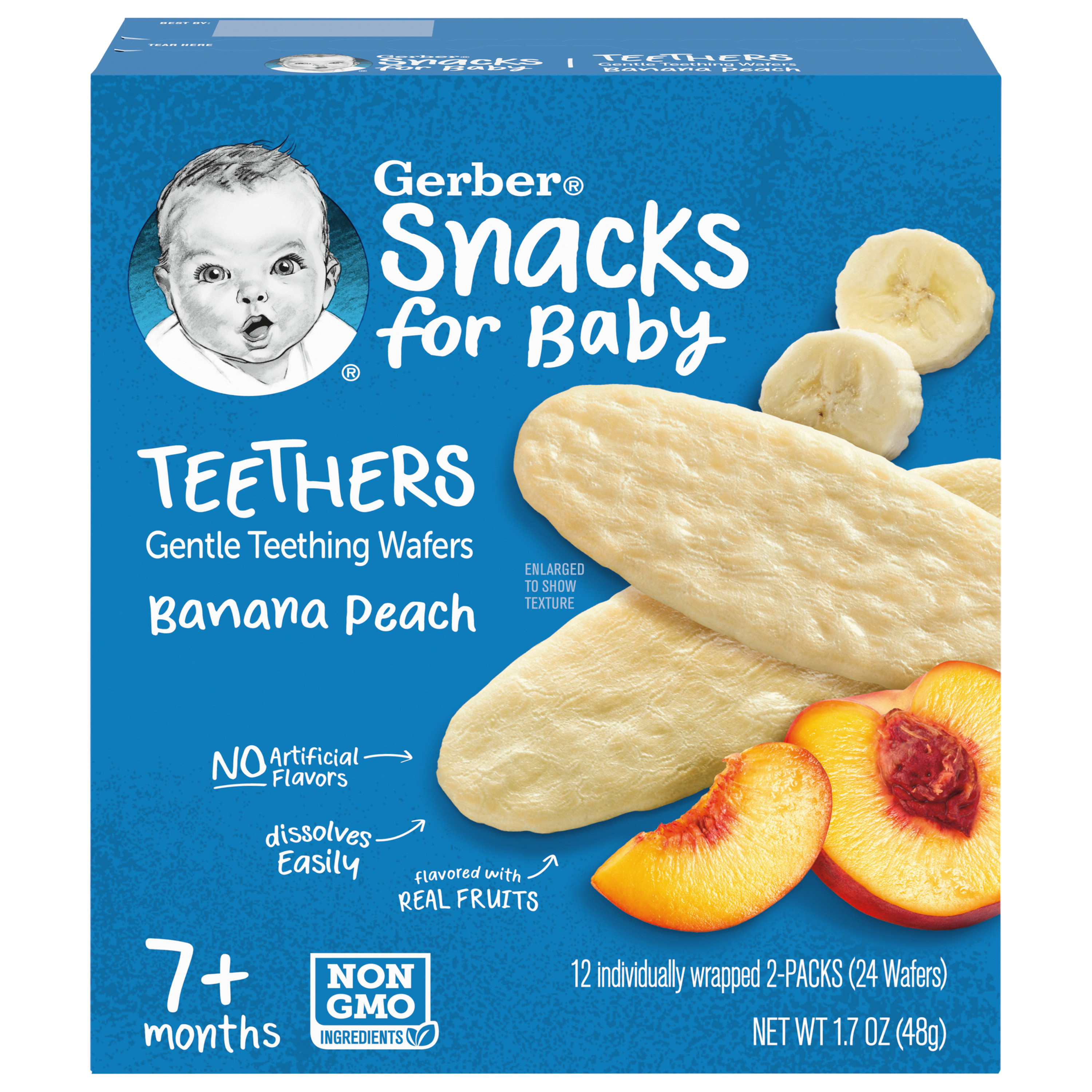 Gerber Snacks for Baby Lil Crunchies Baked Grain Vanilla Maple, 1.48 oz ...