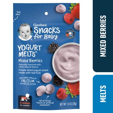 Gerber Yogurt Melts, Strawberry - 1 OZ, 2 Count - Walmart.com