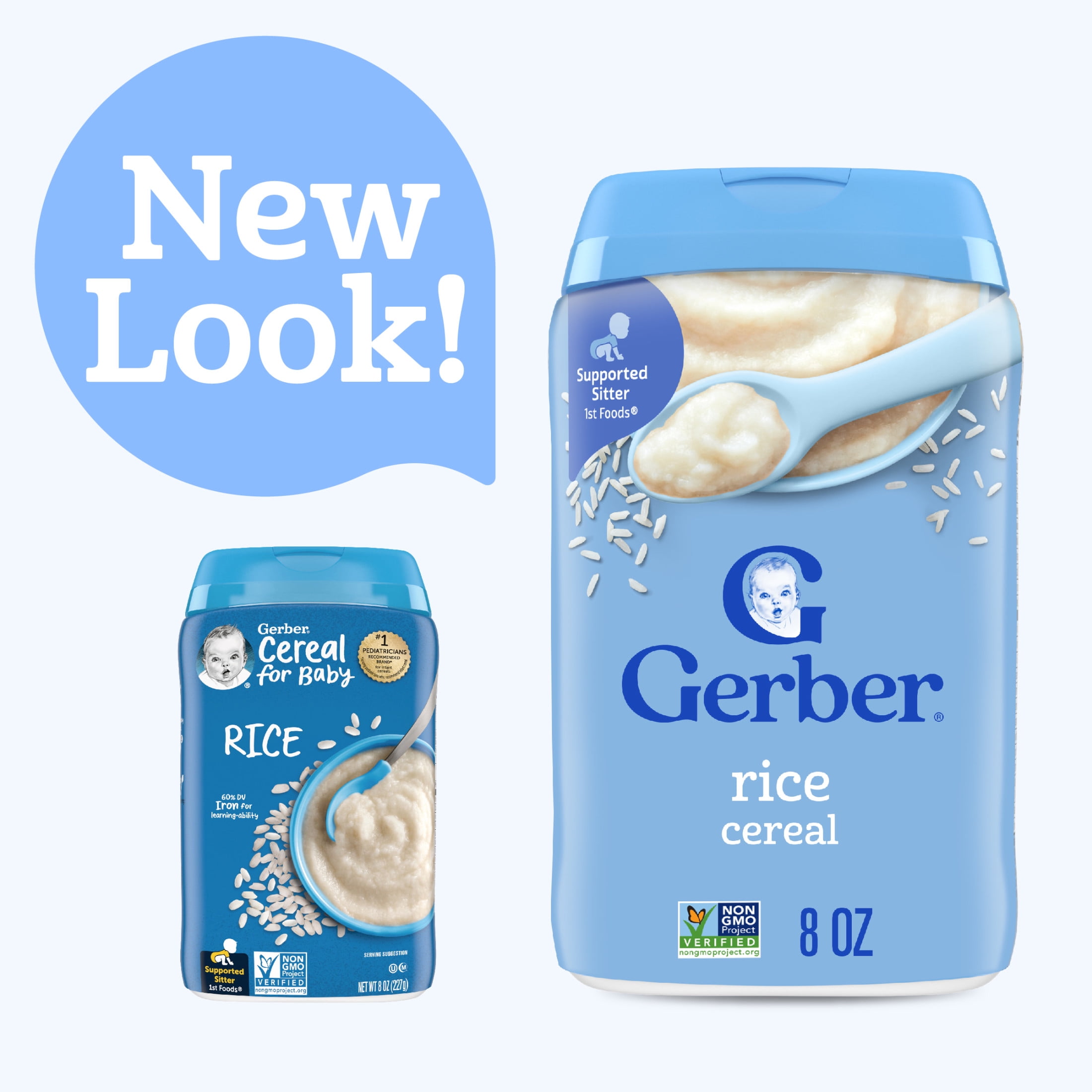 Gerber Stage 1 Baby Food, Baby Rice Cereal, Gerber Cereal For Baby ...