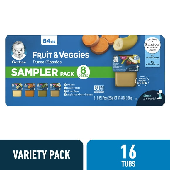 Gerber Baby Food Purees - Walmart.com