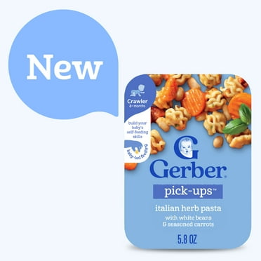 Gerber Lil' Entrees Toddler Food, Pasta Stars in Meat Sauce with Green ...