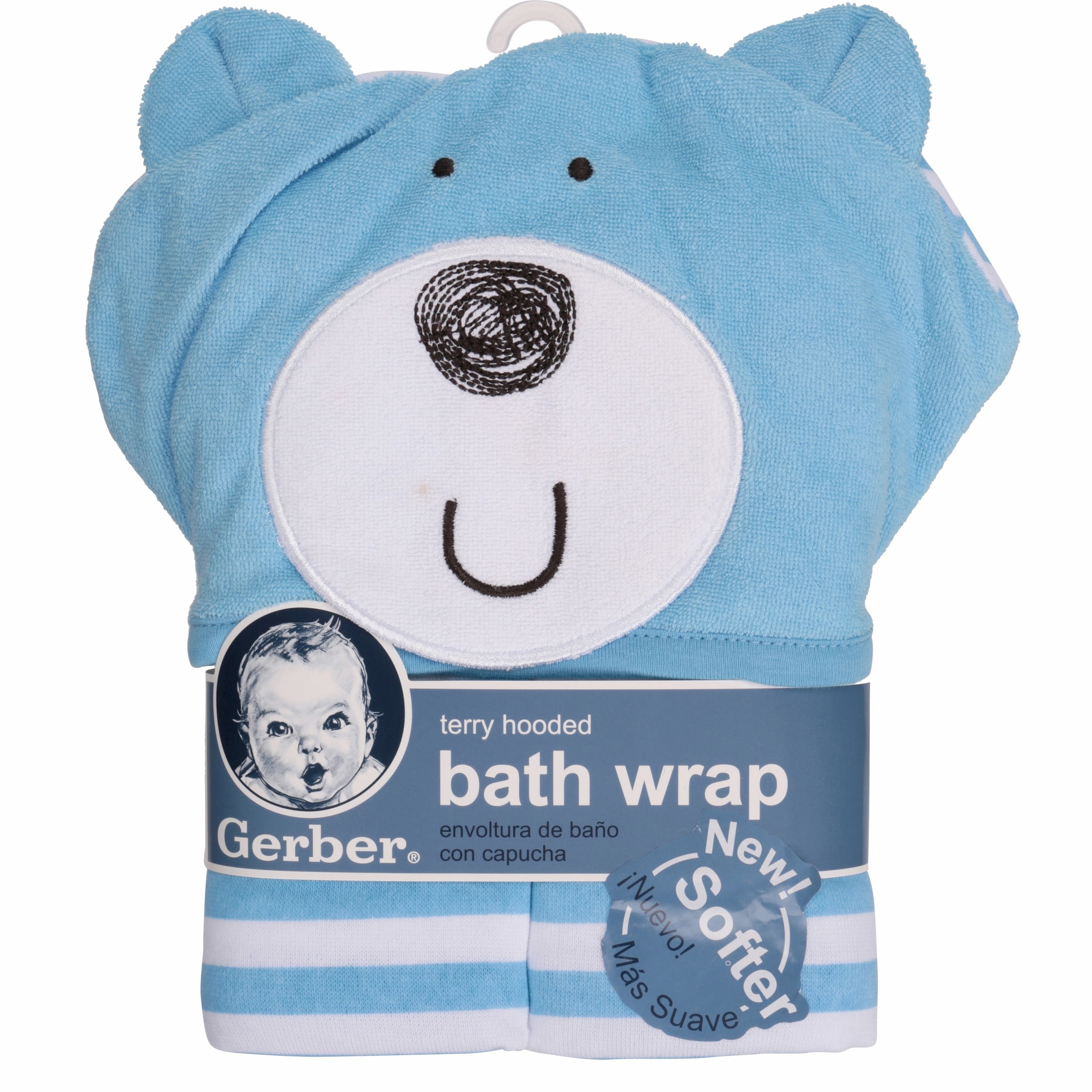 Gerber® Terry Hooded Bath Wrap - Walmart.com
