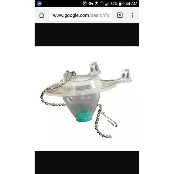 Gerber Time-Rated Flapper with Beaded Chain & Green Baffle for Flushing ...