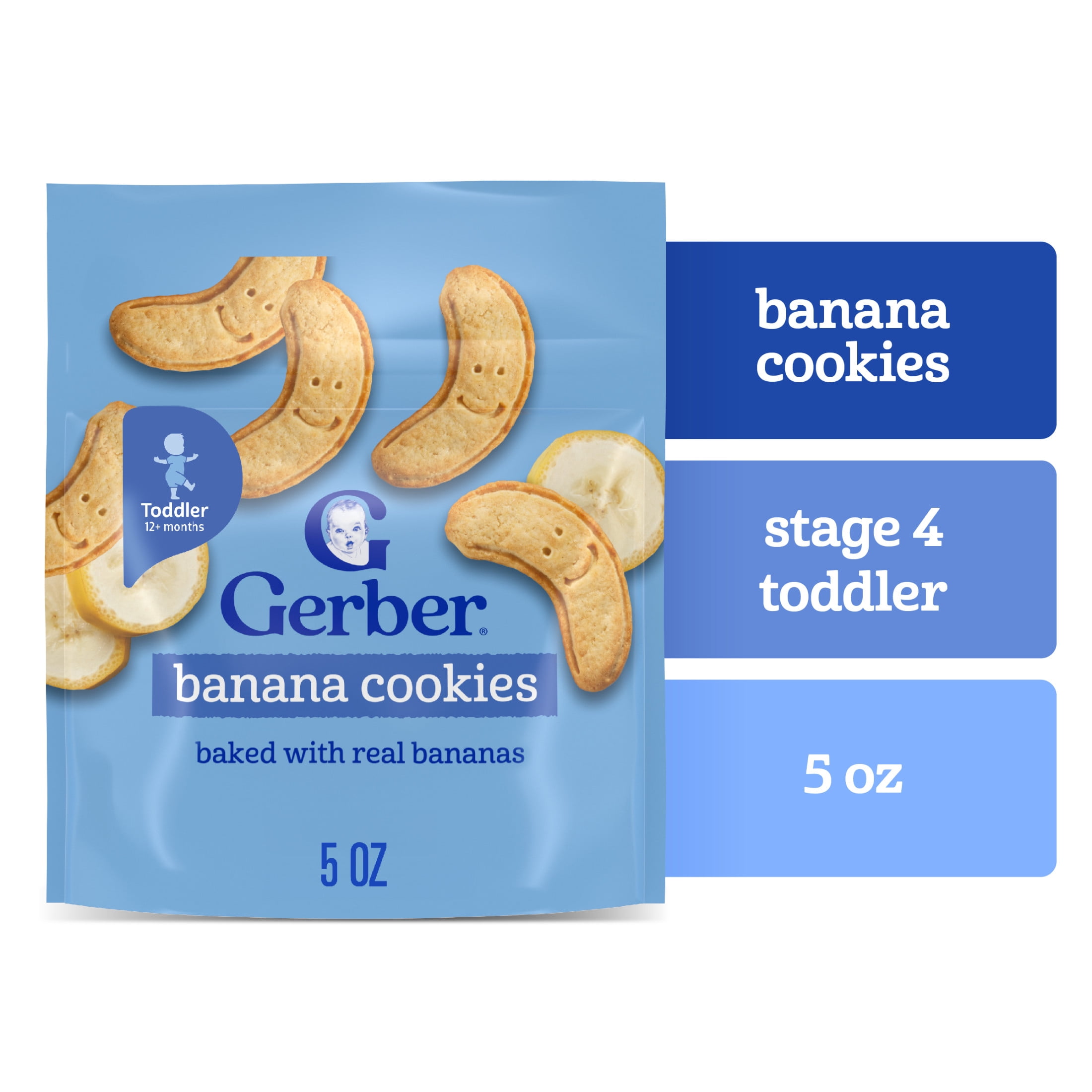 Gerber Toddler Snacks, Banana Cookies, Toddler Cookies, Finger Foods ...