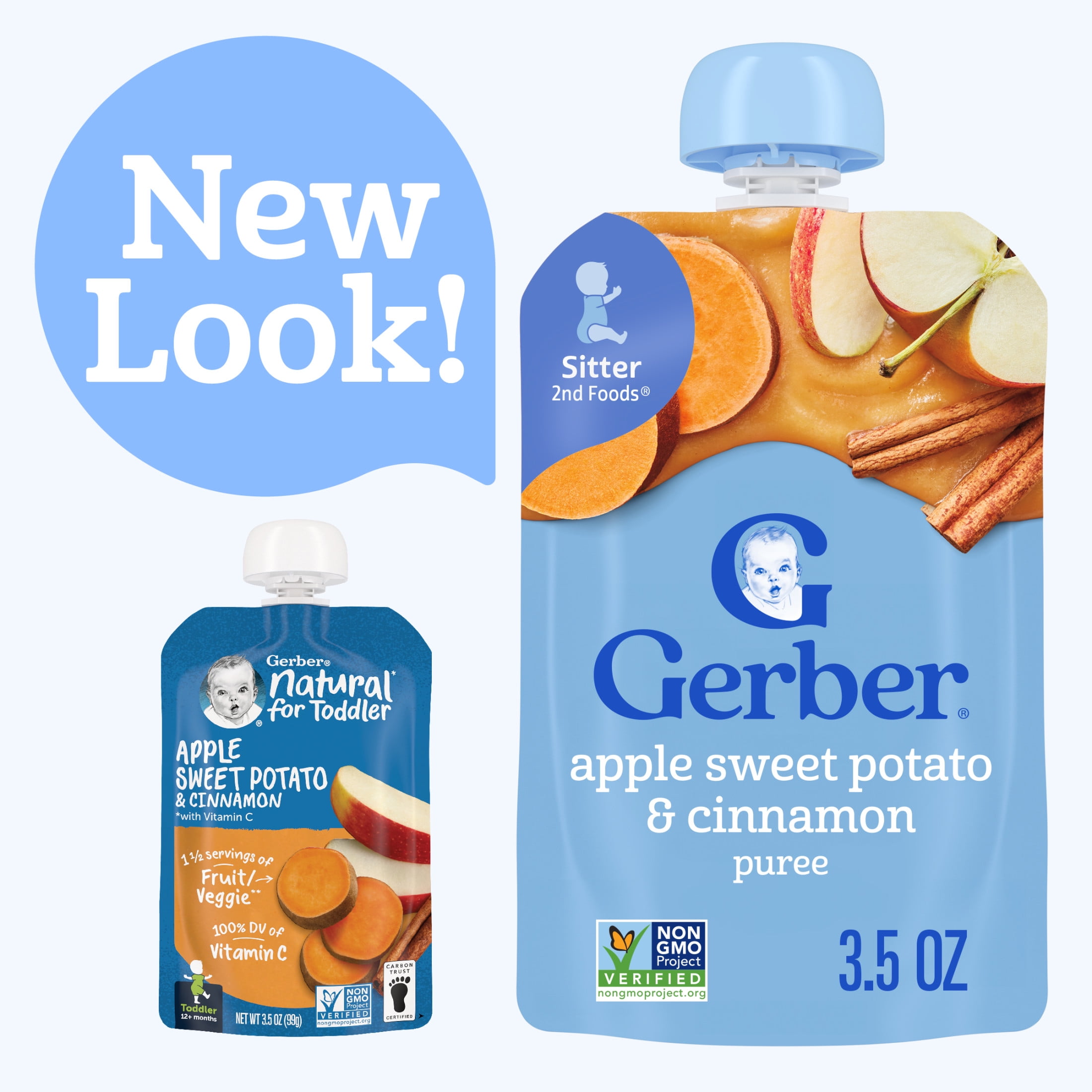 Gerber Toddler Foods, Apple Sweet Potato Cinnamon, Clean Label Project ...