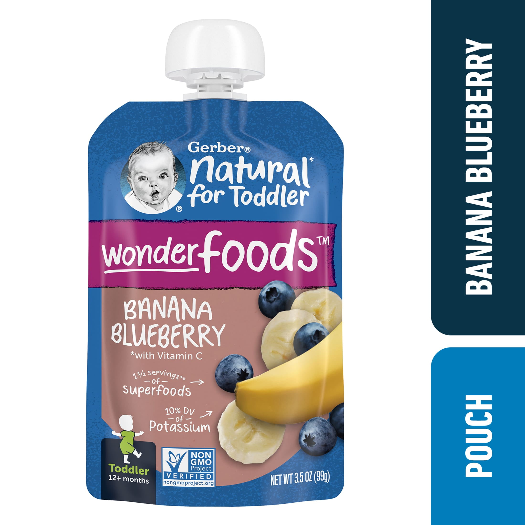 Gerber Toddler Foods, WonderFoods Banana Blueberry, Clean Label Project ...