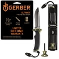 Gerber Ultimate Knife - 4.75 Fixed Blade with Fire Starter - Walmart.com