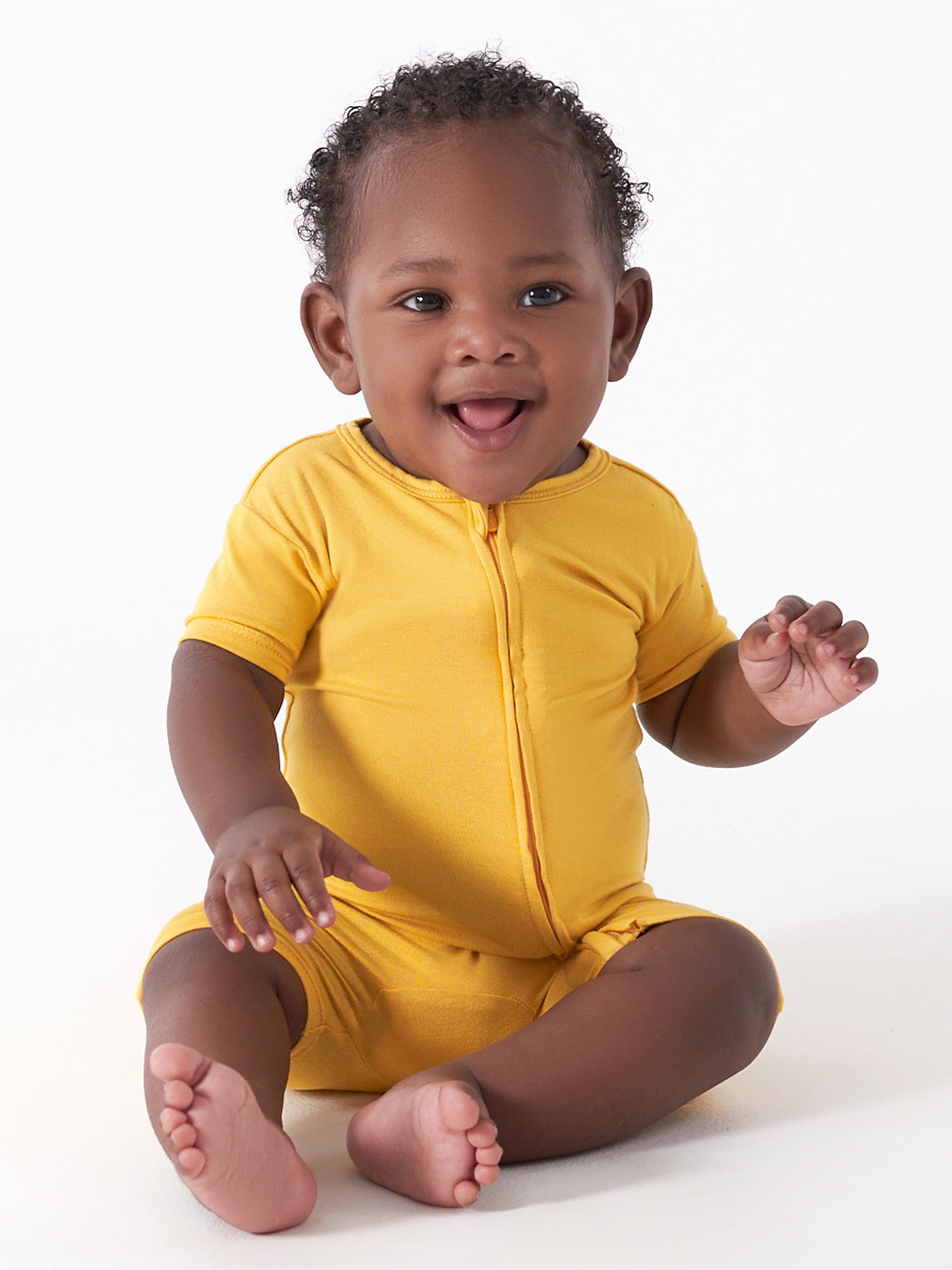 Gerber Unisex Baby Buttery Soft Short Sleeve Romper with Viscose Made ...