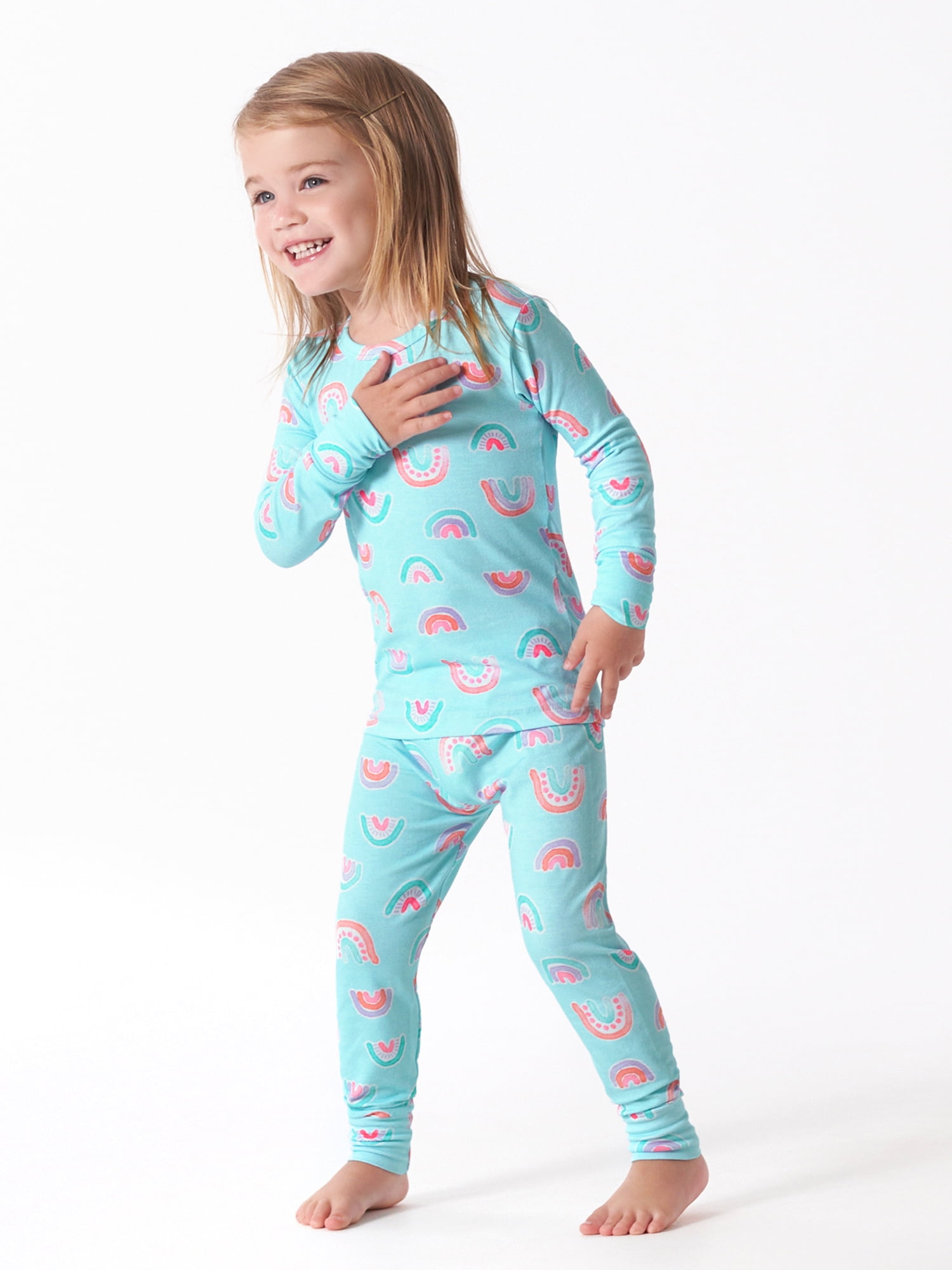 Gerber Unisex Baby Toddler Snug Fit Rainbow Pajamas, Buttery Soft ...