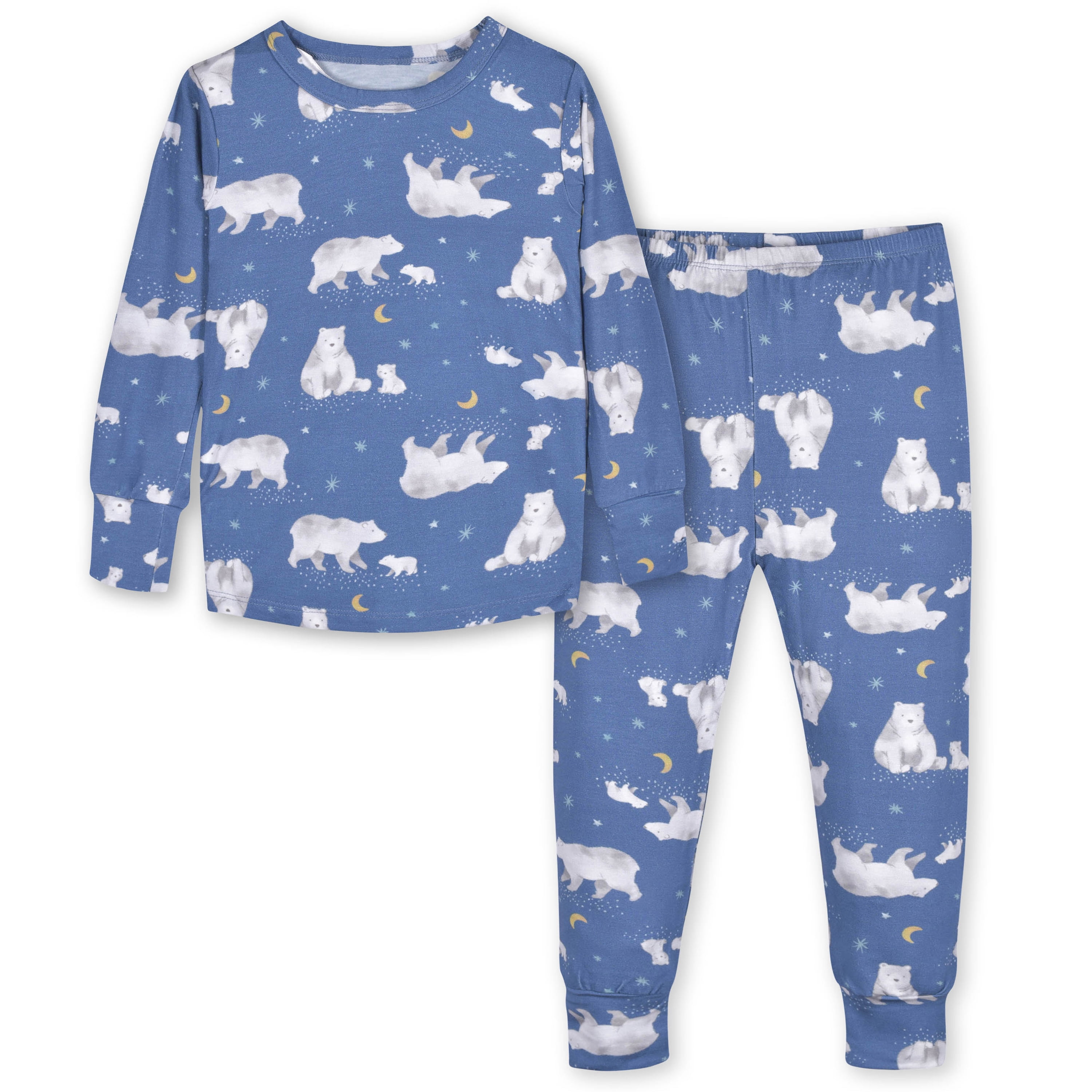 Gerber Unisex Baby Toddler Buttery Soft Snug Fit Pajamas, Viscose ...
