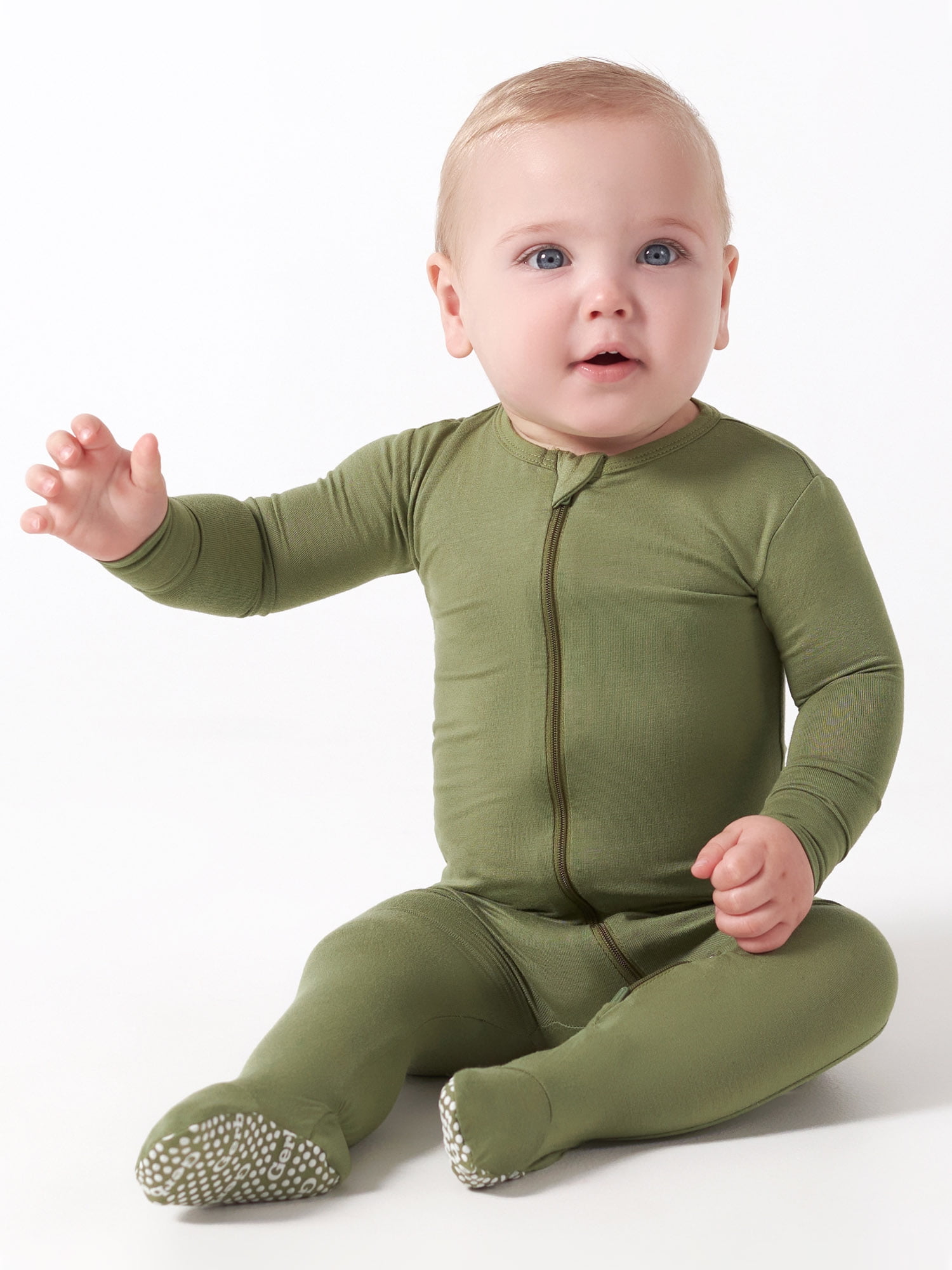 Gerber Unisex Baby Toddler Buttery Soft Footed Pajama 2-Way Zipper with ...