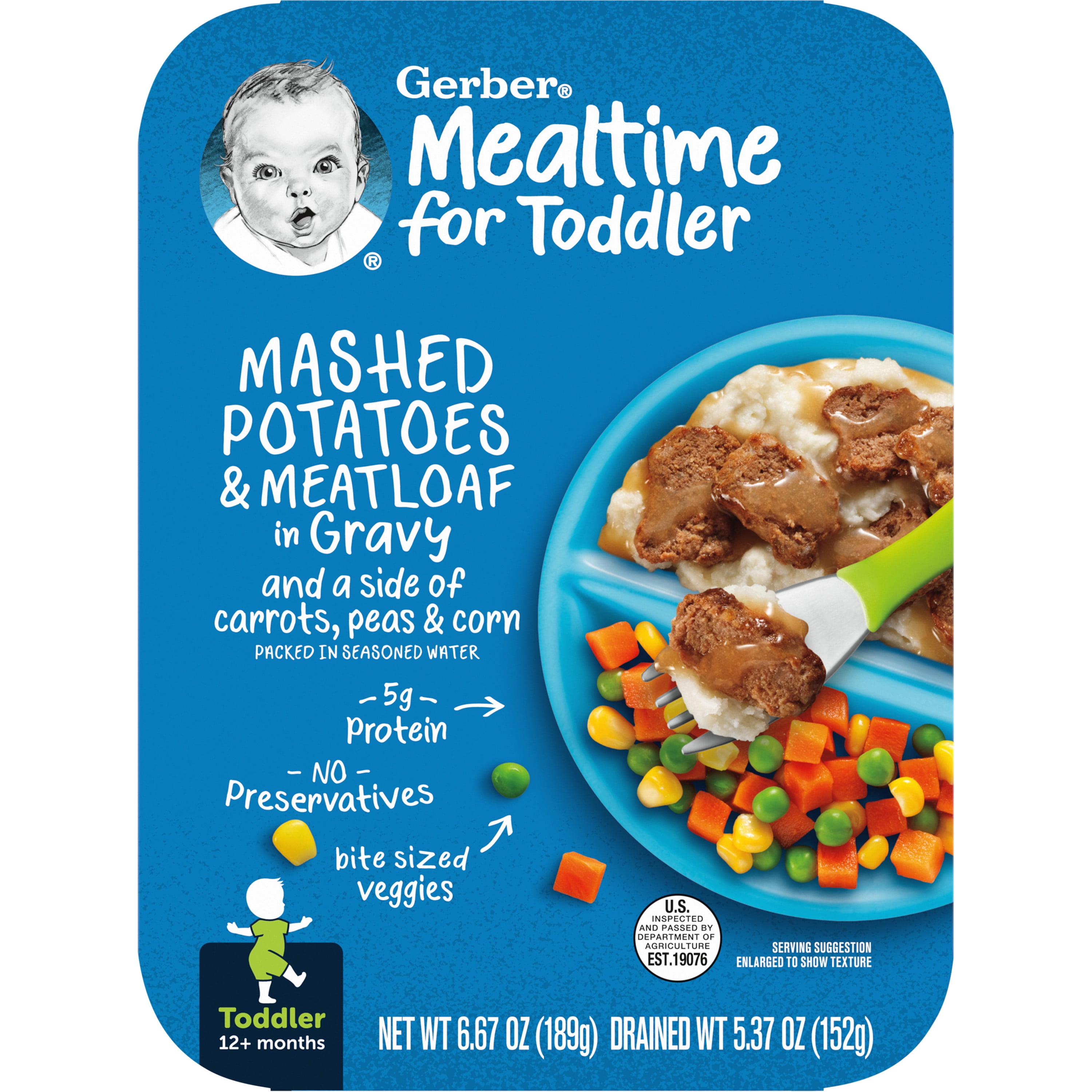 Gerber Yellow Rice and Chicken with Vegetables in Sauce Toddler Food, 6 ...