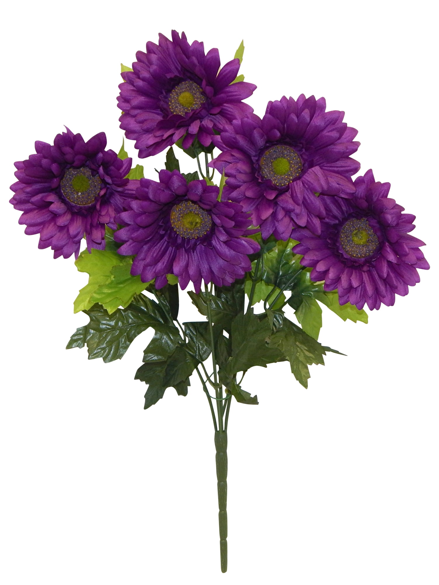 Gerbera Daisy 21in Artificial Polysilk Faux Fake Flower Bush for Craft ...