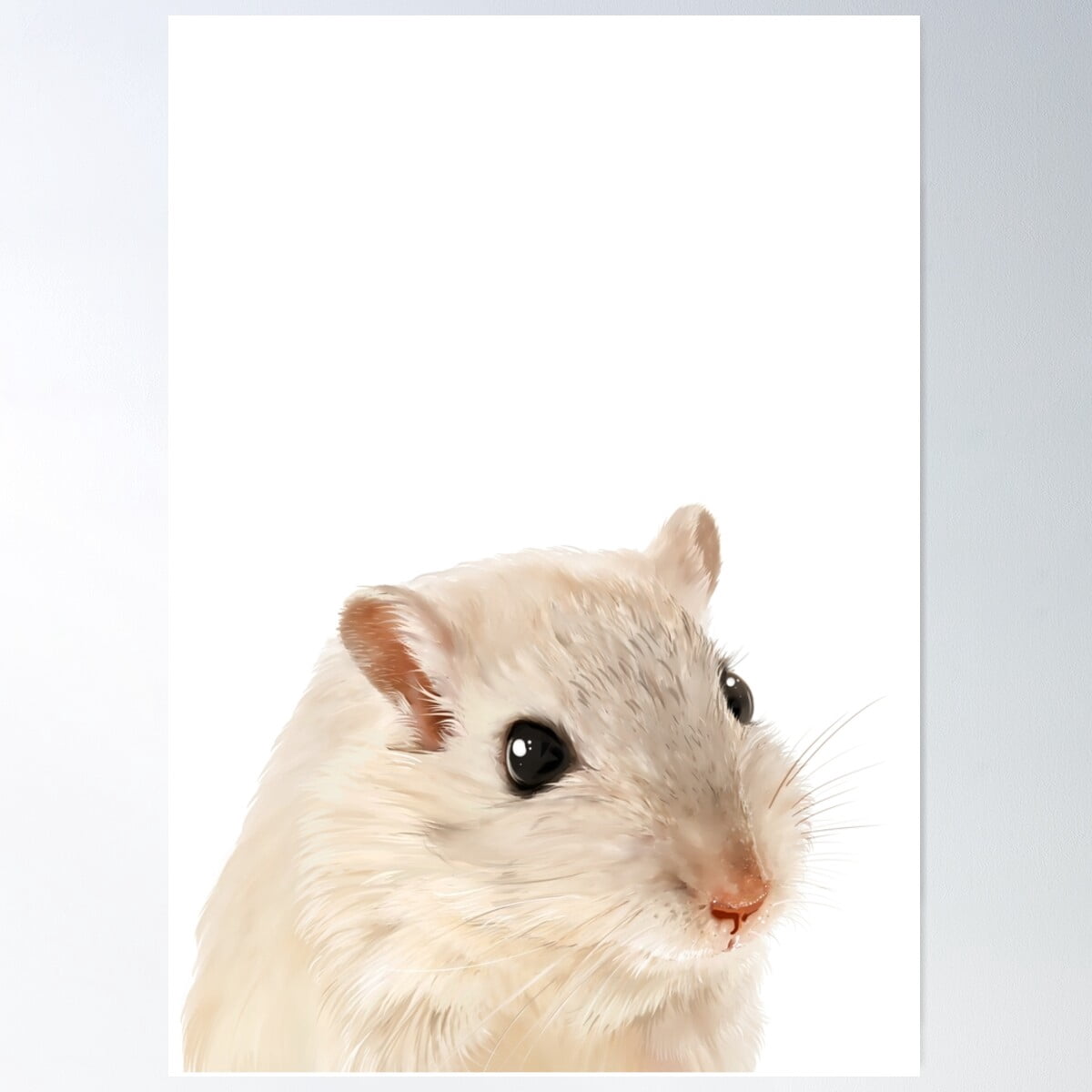 Gerbil Poster Wall Art, Modern Wall Decor For Living Room Bedroom, 8x12 ...