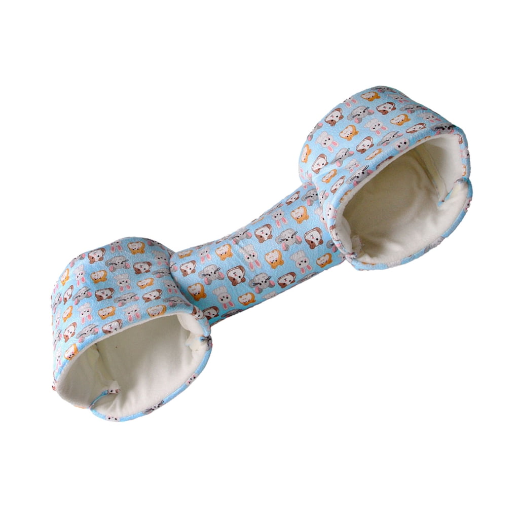 Gerbil Tunnel Shelter Soft Bed Corduroy Tube Soft Bed for Hamster Mouse ...