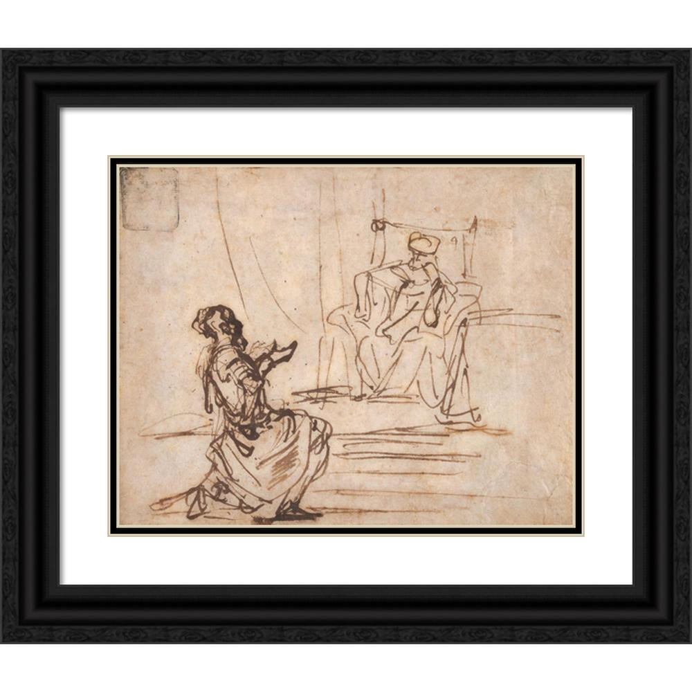 Gerbrand van den Eeckhout 14x12 Black Ornate Wood Framed Double Matted ...