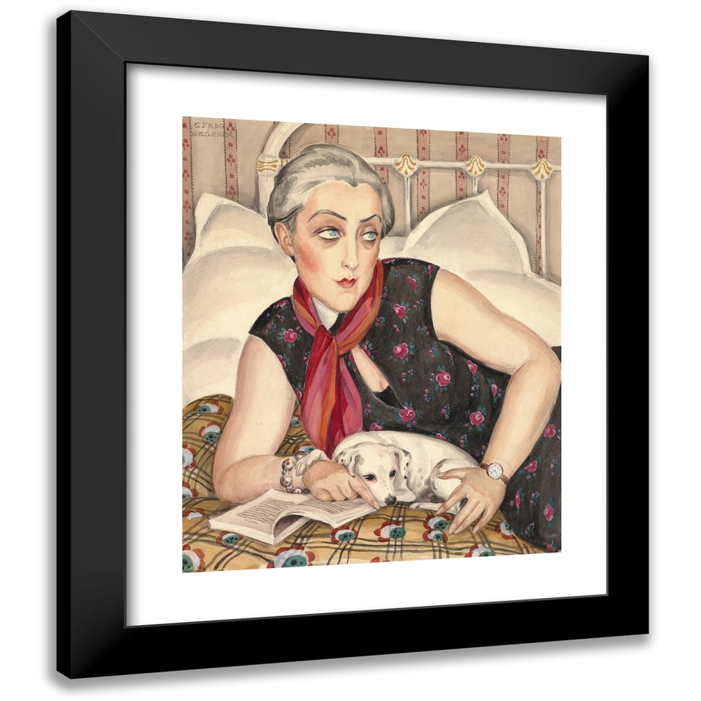Gerda Wegener 12x14 Black Modern Framed Museum Art Print Titled ...