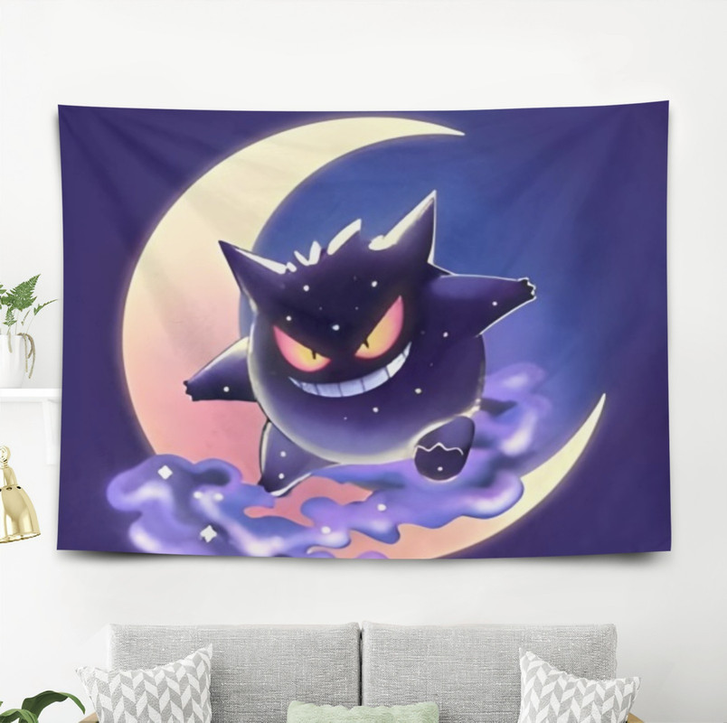 Gergar pattern wall hanging 50*60 inches high-quality peach skin velvet ...