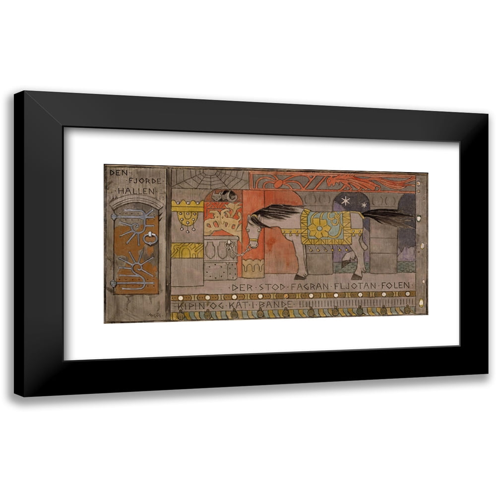 Gerhard Munthe 18x11 Black Modern Framed Museum Art Print Titled - The ...