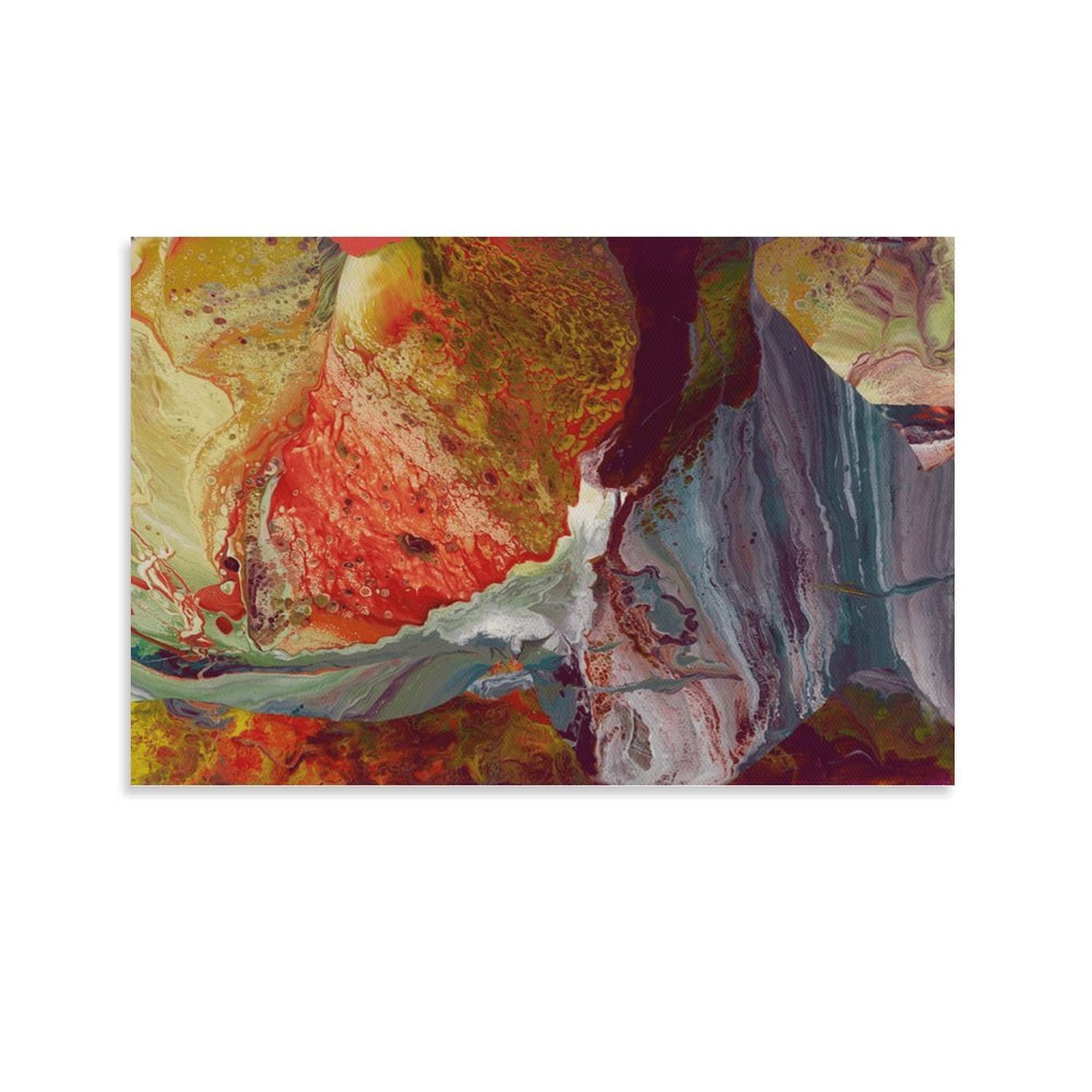 Gerhard Richter-Ifrit Flow P8 2014 Picture Print Canvas Poster Wall ...