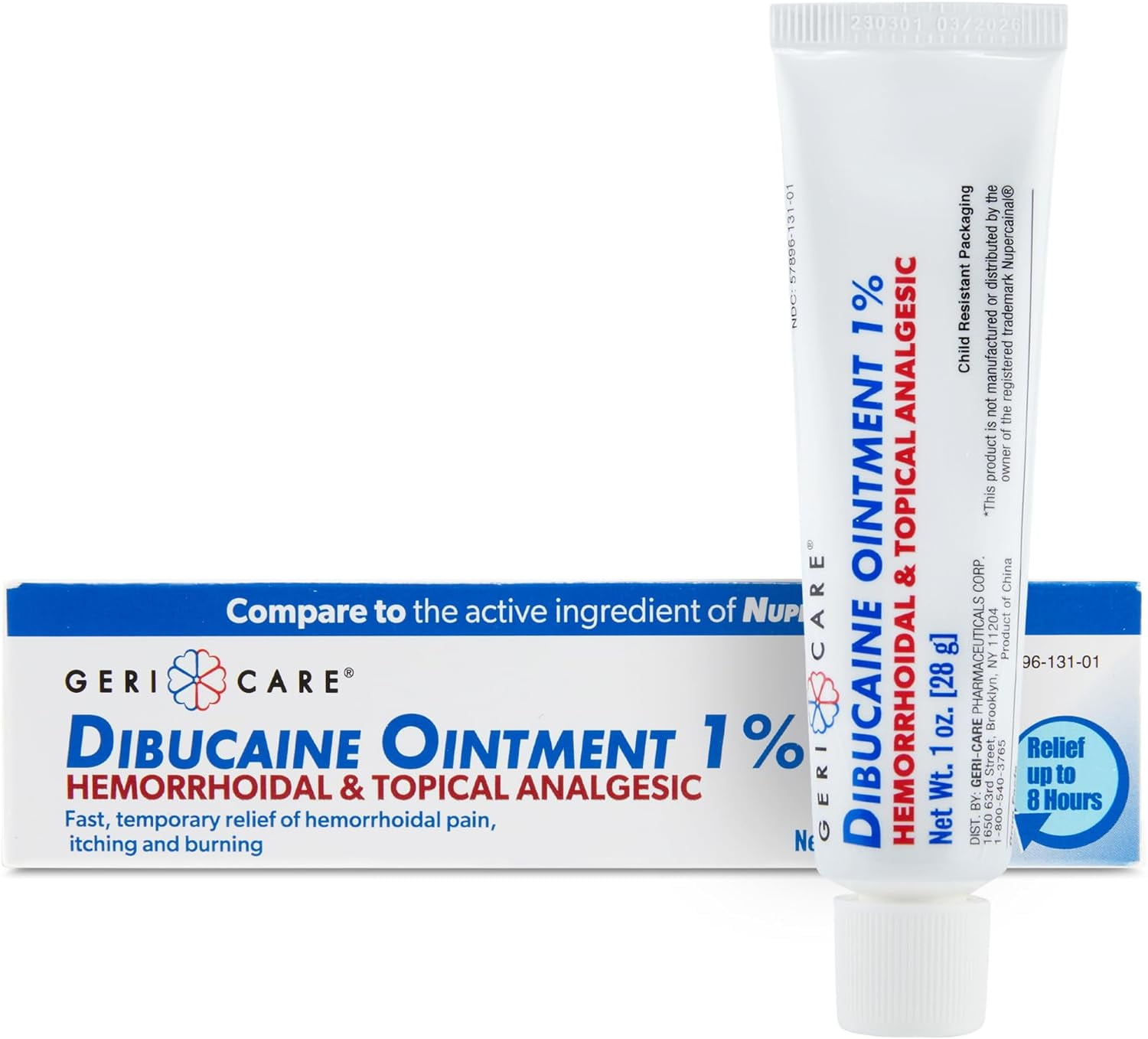Geri Care Dibucaine Ointment 1% Hemorroidal And Topical Analgesic, 1 Oz ...