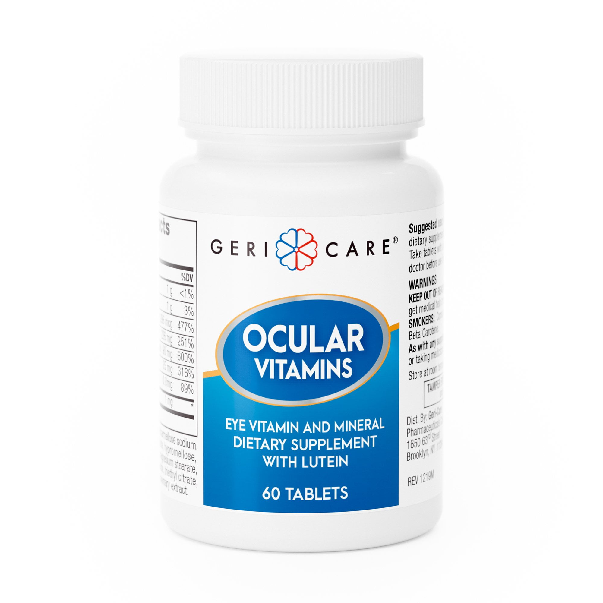 Geri-Care Eye Vitamin and Mineral with Lutein for Ocular Health, 1 ...
